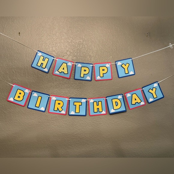 Party Supplies | Toy Story Inspired Happy Birthday Banner | Poshmark